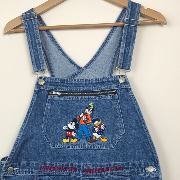Disney | Jeans | Vintage Disney American Original Denim Overalls | Poshmark